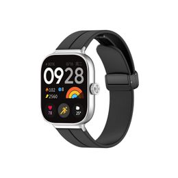 Wigento Smartwatch-Armband Für Xiaomi Mi Band 8 Pro / Redmi Watch 4 Silikon Armband magnetisch