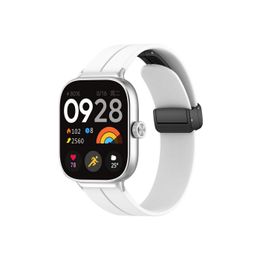 Wigento Smartwatch-Armband Für Xiaomi Mi Band 8 Pro / Redmi Watch 4 Silikon Armband magnetisch