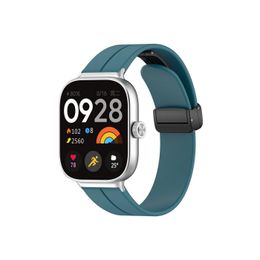 Wigento Smartwatch-Armband Für Xiaomi Mi Band 8 Pro / Redmi Watch 4 Silikon Armband magnetisch