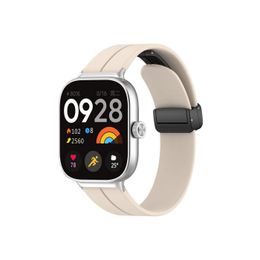 Wigento Smartwatch-Armband Für Xiaomi Mi Band 8 Pro / Redmi Watch 4 Silikon Armband magnetisch