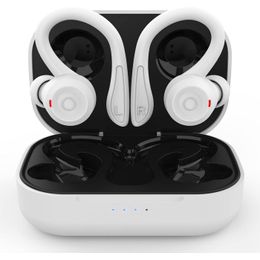 Xmenha IPX6 Wasserdicht & Universelle Kompatibilität In-Ear-Kopfhörer (Komfortables und Abnehmbares Ohrhaken-Design: Weiche
