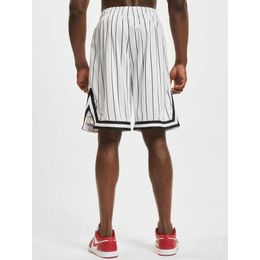 Karl Kani Stoffhose Karl Kani Herren Small Signature Pinstripe Mesh Shorts (1-tlg), weiß