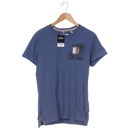 CAMP DAVID Herren T-Shirt, blau, Gr. 48