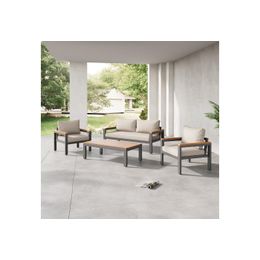 Gotagee Gartenlounge-Set Loungeset Gartenmöbel-Set modern Sitzgruppe Freizeit Gartenlounge-Set