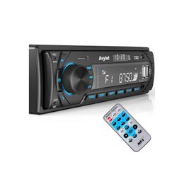 Avylet FM/AM 7 Farben Autoradio mit Bluetooth Freisprecheinrichtung