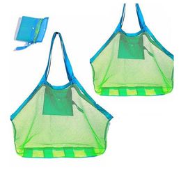 HIBNOPN Strandtasche Strandtasche Netztasche für Sandspielzeug Wasserspielzeug