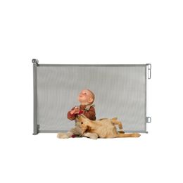 Clanmacy Treppenschutzgitter Ausziehbar Türschutzgitter Absperrgitter Roll für Kinder & Haustiere