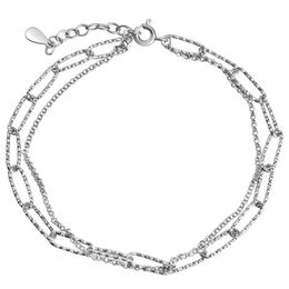 Celesta Silber Armband 925 Silber rhodiniert diamantiert 925/- Sterling Silber 18+3cm Diamantiert