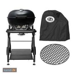 Outdoorchef Ascona 570 G Gas-Kugelgrill All Black + Abdeckhaube + Gussrost