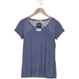 Oui Damen T-Shirt, blau, Gr. 38