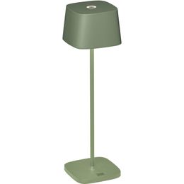 LED Tischleuchte Konstsmide "Capri" Lampen Gr. Ø 10 cm Höhe: 36 cm, grün (grün, grau) LED Tischlampen