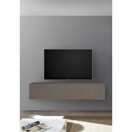 TV-Schrank Inosign Schränke Gr. B/H/T: 138 cm x 29 cm x 30 cm, Komplettausführung, braun (bronzo) Hängeschrank TV-Sideboard TV-Sideboards