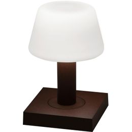 LED Tischleuchte Konstsmide "Monaco" Lampen Gr. Ø 12,5 cm Höhe: 19 cm, braun (rost) Nachttischleuchte LED Nachtischleuchten