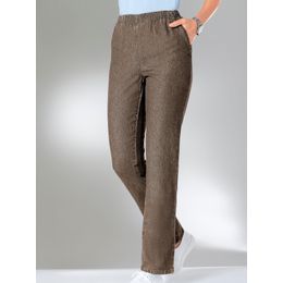 Schlupfjeans Classic Basics Gr. 54, Normalgrößen, grau (taupe) Damen Jeans