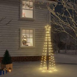 LED-Weihnachtsbaum,Outdoor-Lichterketten,Weihnachtsschmuck/Weihnachtsdekoration mit Erdnägeln Warmweiß 108 LEDs 180 cm CIW63160 MAISONCHIC