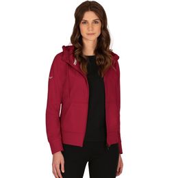 Sweatjacke TRIGEMA "TRIGEMA Kapuzenjacke" Gr. M, rot (rubin) Damen Sweatjacken