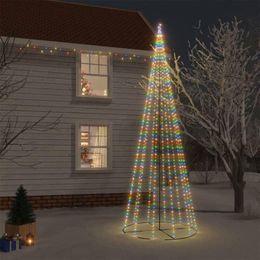 LED-Weihnachtsbaum,Outdoor-Lichterketten Kegelform Mehrfarbig 732 LEDs 160x500 cm vidaXL
