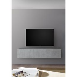 TV-Schrank Inosign Schränke Gr. B/H/T: 138 cm x 29 cm x 30 cm, Komplettausführung, grau (beton) Hängeschrank TV-Sideboard TV-Sideboards