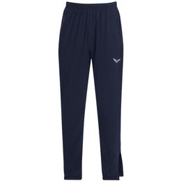 Jerseyhose TRIGEMA "TRIGEMA Freizeithose mit Bein-Reißverschluss" Gr. XXXL, US-Größen, blau (navy) Herren Hosen