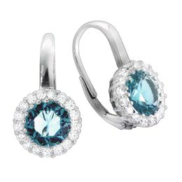 Paar Ohrhänger Vivance "Silber 925 Kristall" Ohrringe Gr. ONE-SIZE, Silber 925 (Sterlingsilber), weiß (weiß, hellblau) Damen Ohrhänger
