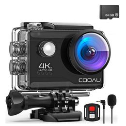 COOAU 4K Action cam 20MP WiFi Sports Kamera Ultra HD Unterwasserkamera 40m Action Cam (4K Ultra HD