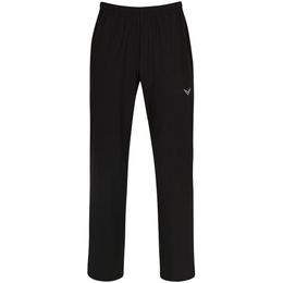 Jerseyhose TRIGEMA "TRIGEMA Freizeithose mit elastischer Kordel" Gr. XL, US-Größen, schwarz Damen Hosen Jerseyhosen