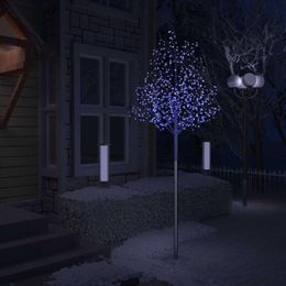 LONGZIMING Weihnachtsbaum 600 LEDs Blaues Licht Kirschblüten 300 cm