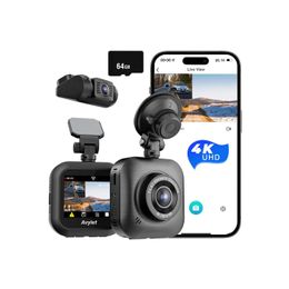 Avylet 4K Wi-Fi Dual Dashcams mit Vorne Hinten 4K/1080P Autokamera Dashcam (2160p