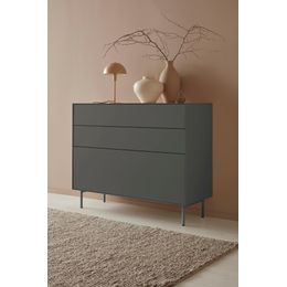 Sideboard LeGer Home by Lena Gercke "Essentials" Sideboards Gr. B/H/T: 112 cm x 90 cm x 42 cm, 3, grau (anthrazit) Sideboards