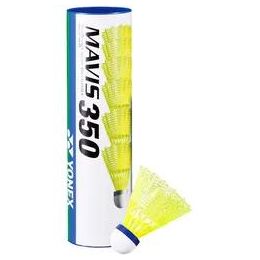 Badmintonbälle Yonex Mavis 350 Yellow (6 Pack) Blauer Streifen (11 - 21 °C) - Gelb
