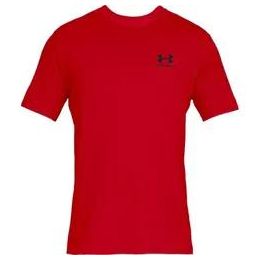 Herren T-Shirt Under Armour Sportstyle Left Chest SS Red, L - Rot - L
