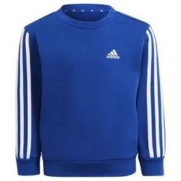 Kinder Hoodie Adidas Essentials 3-Stripes Crew Neck Royal Blue 104 - Blau - 104 cm