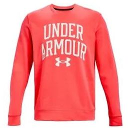 Herren Hoodie Under Armour RIVAL TERRY CREW-RED M - Rot - M