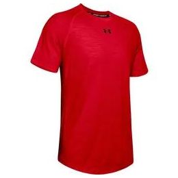 Herren T-Shirt Under Armour Charged Cotton SS rot, S - Rot - S