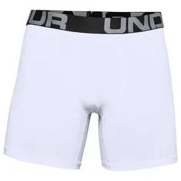 Herren Boxer Shorts Under Armour Charged Cotton 6" 3 Pack weiss Dynamic, LG - L