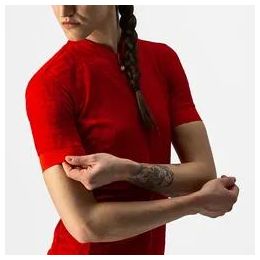 Damen-Radtrikot Castelli Promessa Jacquard M - Rot - M