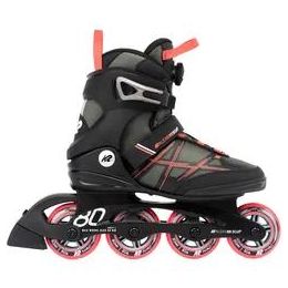 Damen Inline Skates K2 Alexis 80 Boa - Schwarz,Rot - EUR 39,5