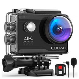 COOAU Action Cam 4K 20MP Unterwasserkamera WiFi 40M wasserdichte Action Cam (4K UHD