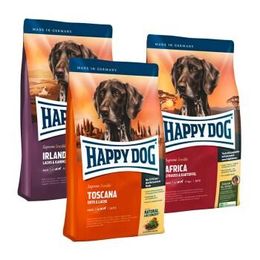 Happy Dog Sensible Probierpaket "Länderreise 3.0" 3x1kg