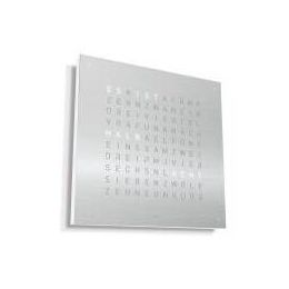 QLOCKTWO Earth 45 Steel Series White Stainless Steel