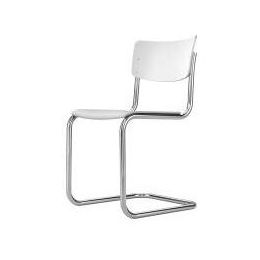 Thonet S 43 Freischwinger Buche weiß lasiert