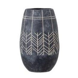 Bloomingville Mahi Deko-Vase, Schwarz, Keramik