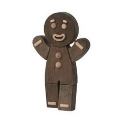 Boyhood Gingerbread Man Holzfigur, Eiche Gebeizt, Groß