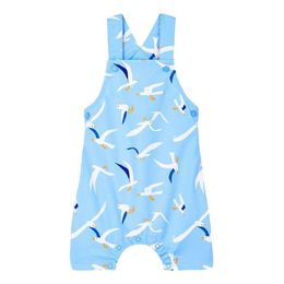 Petit Bateau Latzhose Petit Bateau kurze Latzhose farbenfrohe hellblau Möven