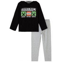 Minecraft Schlafanzug Minecraft langer Pyjama Kinder Schlafanzug Jungen + Mädchen