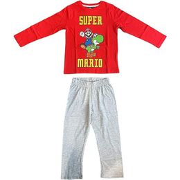 Super Mario Pyjama Super Mario langer Kinder Schlafanzug Jungen 104 116 128 140 152