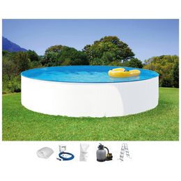 Rundpool Clear Pool "Standard" Schwimmbecken Gr. Ø/B/H/L: 300 cm x Breite Höhe 90 cm x Länge, 6000 l, weiß Rundpools