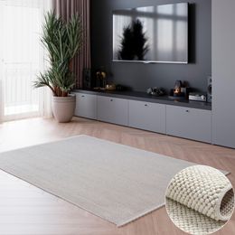 Teppich Home Affaire "Vals" Teppiche Gr. B/L: 160 cm x 230 cm, 7 mm, 1 St., weiß (weiß, creme) Esszimmerteppiche