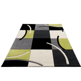 Teppich my home "Kjer" Teppiche Gr. B/L: 280 cm x 390 cm, 18 mm, 1 St., grün Esszimmerteppiche