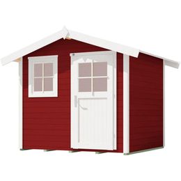Gartenhaus Weka "123 Gr.1, schwedenrot" Gartenhäuser Gr. Fußboden im Gartenhaus, ohne Rück- und Seitenwand, ohne Dacheindeckung, rot (schwedenrot) Gartenhäuser aus Holz